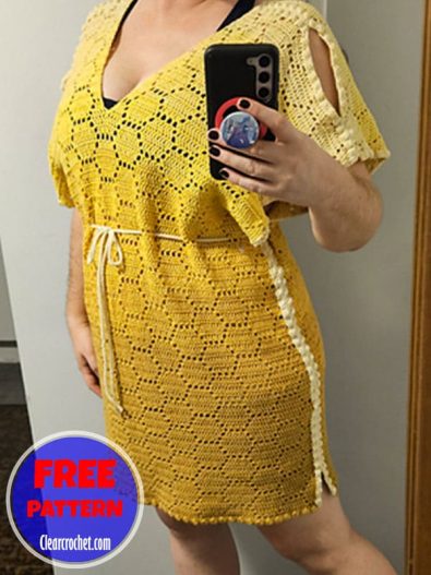 12 Crochet beach cover up free pattern