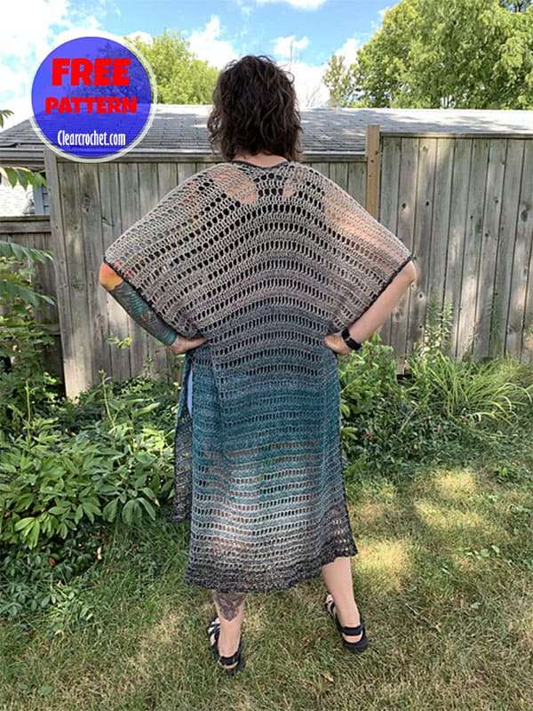 12 Crochet beach cover up free pattern