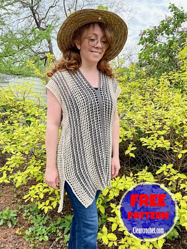 12 Crochet beach cover up free pattern