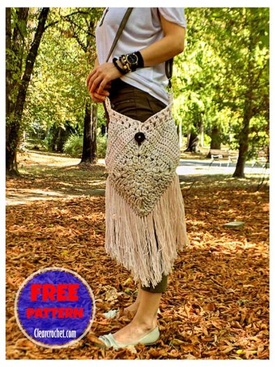 The perfect free crochet boho bag pattern